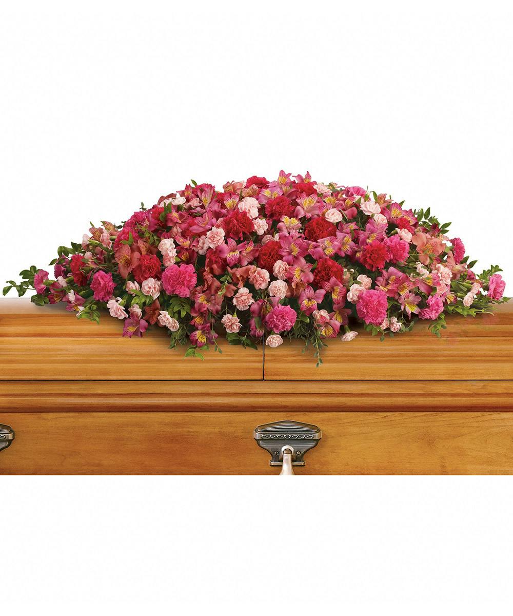 Beautiful Pink Casket Spray | Prescott Valley Casket Flowers